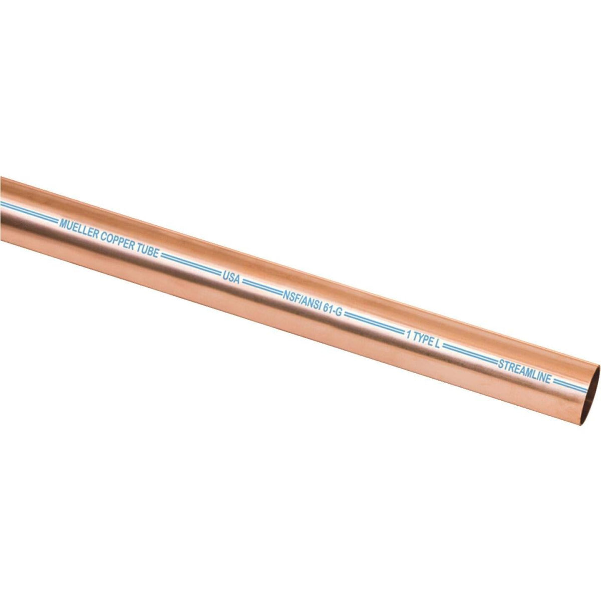 Mueller Streamline 3/4 In. ID x 10 Ft. Type L Copper Pipe - Spencer, OH ...
